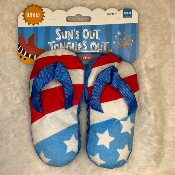 Bark | Dog | Bark Red White And Blue Flip Flops Sandals Suns Out ...